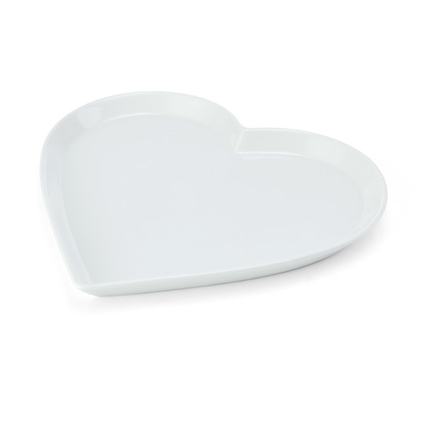 Mikasa Chalk Porcelain Heart Serving Platter | Wayfair.co.uk
